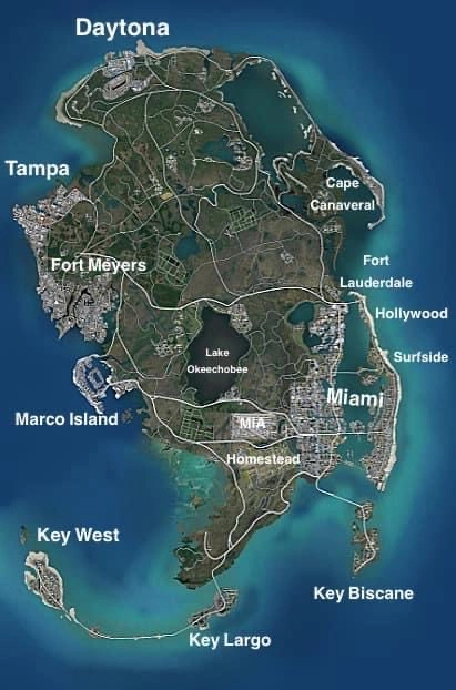 Fan Created GTA VI Map Concept - GTAVice.net