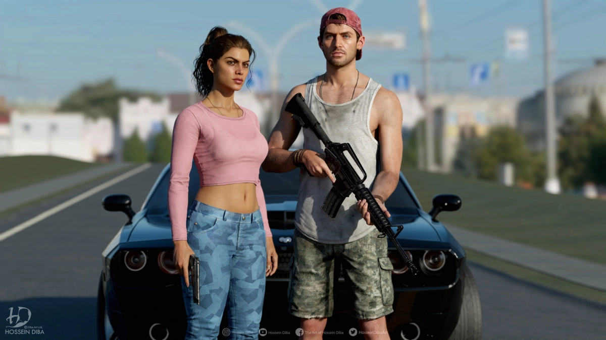 GTA 6 Jason And Lucia 3D Model By Hossein Diba 14 - GTAVice.net