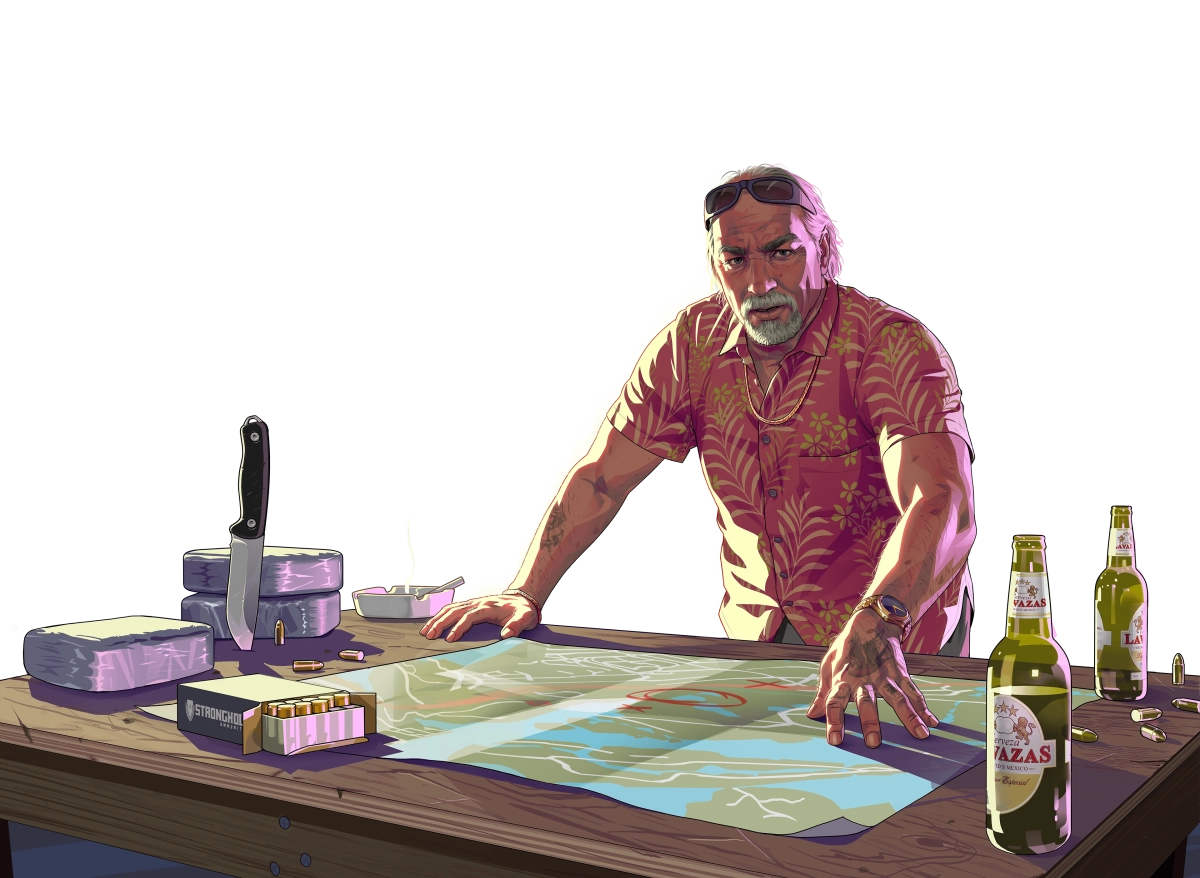 GTA VI Brian Heder Artwork (Transparent) - GTAVice.net
