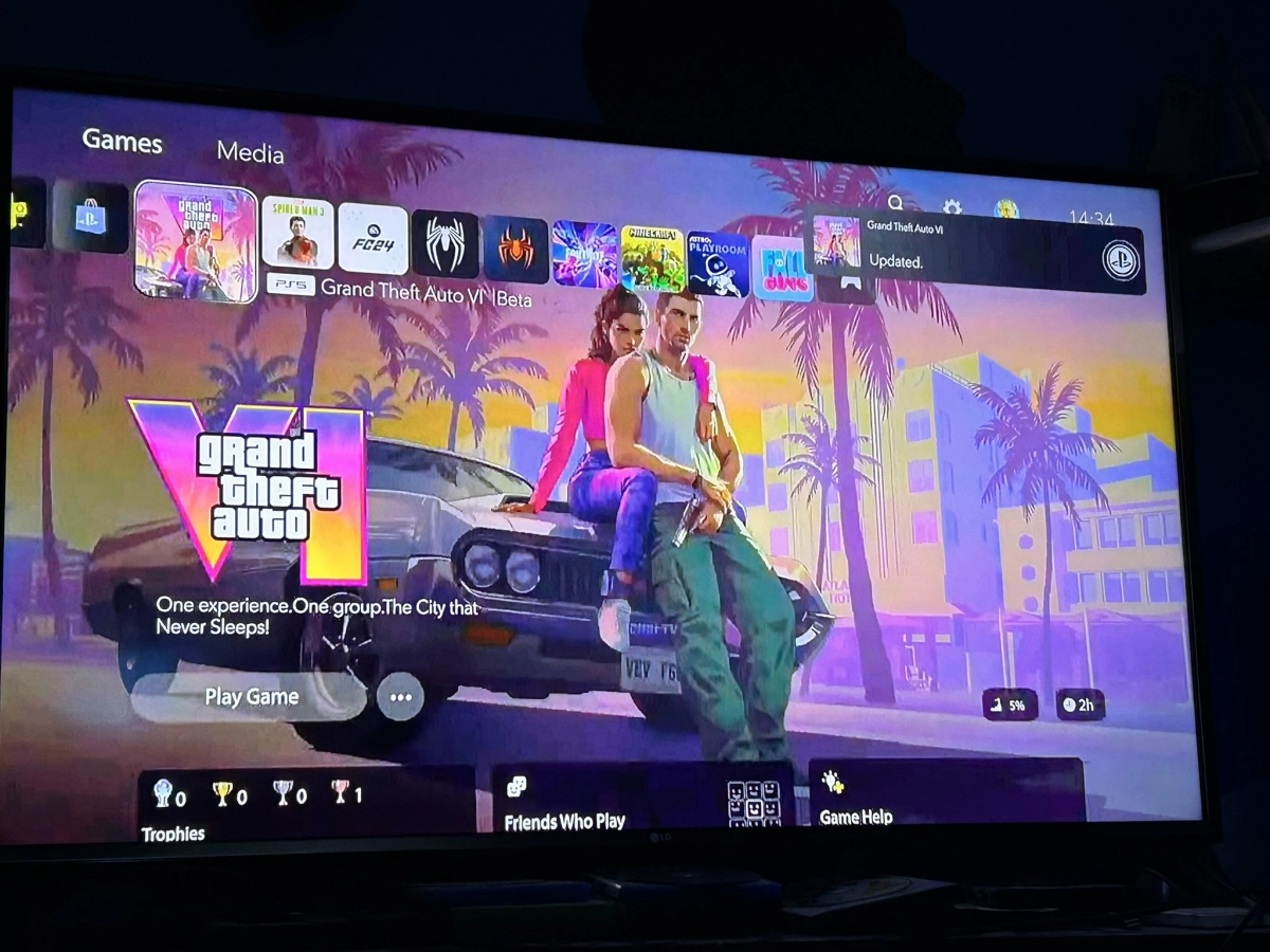 GTA VI Fake Playstation Dashboard Screenshot - GTAVice.net