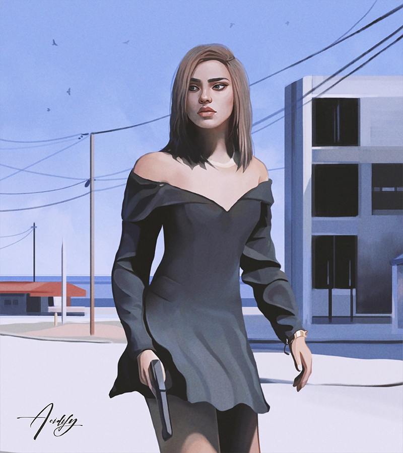 Lucia GTA 6 Fan Art Painting By AcidifyArt - GTAVice.net