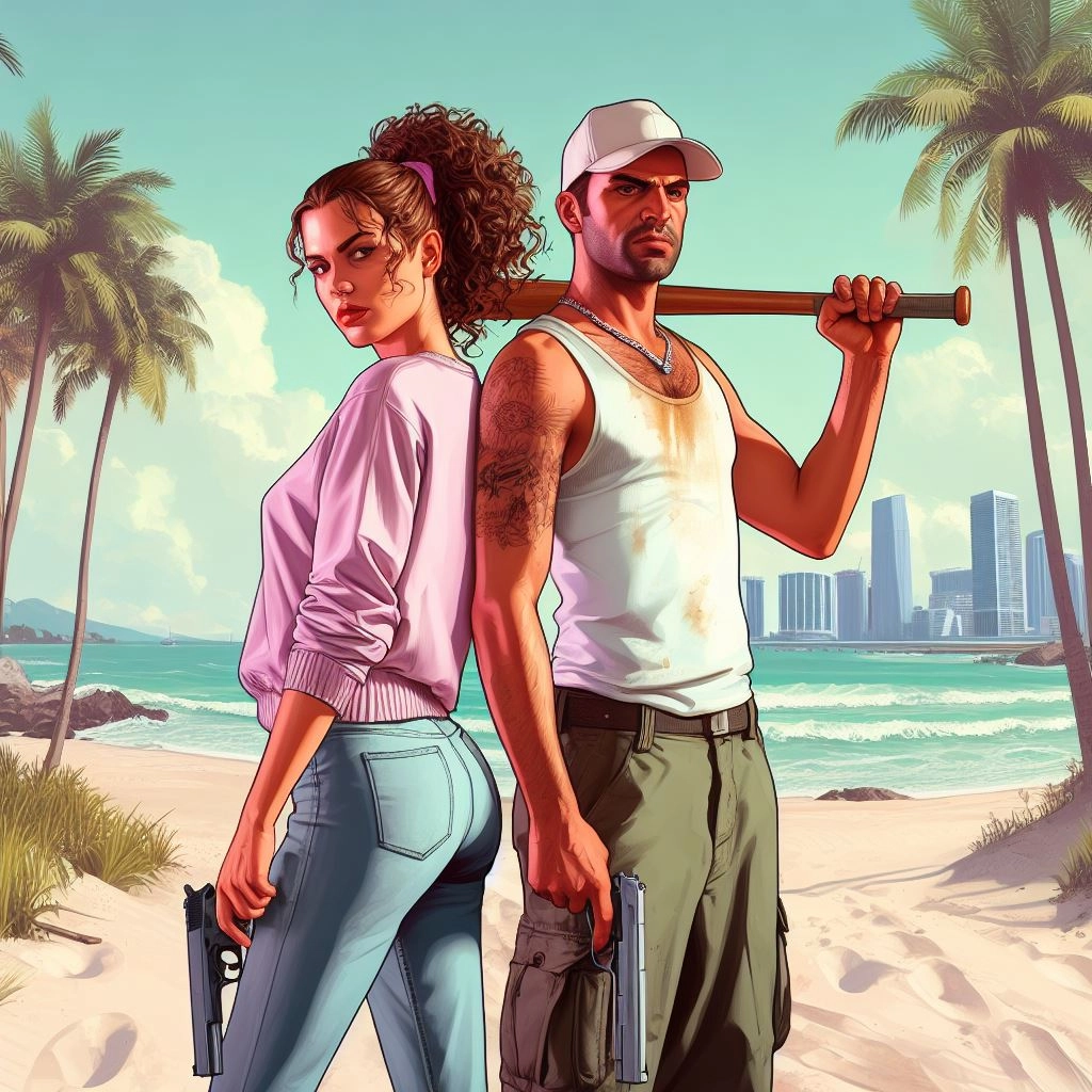 Lucia Jason Beach Artwork - GTAVice.net