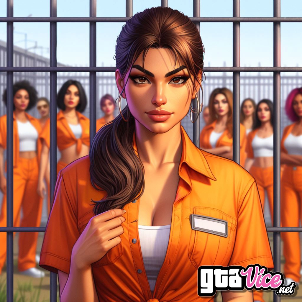 Lucia Prison Yard 2 Concept Art (AI Generated By Psy) - GTAVice.net
