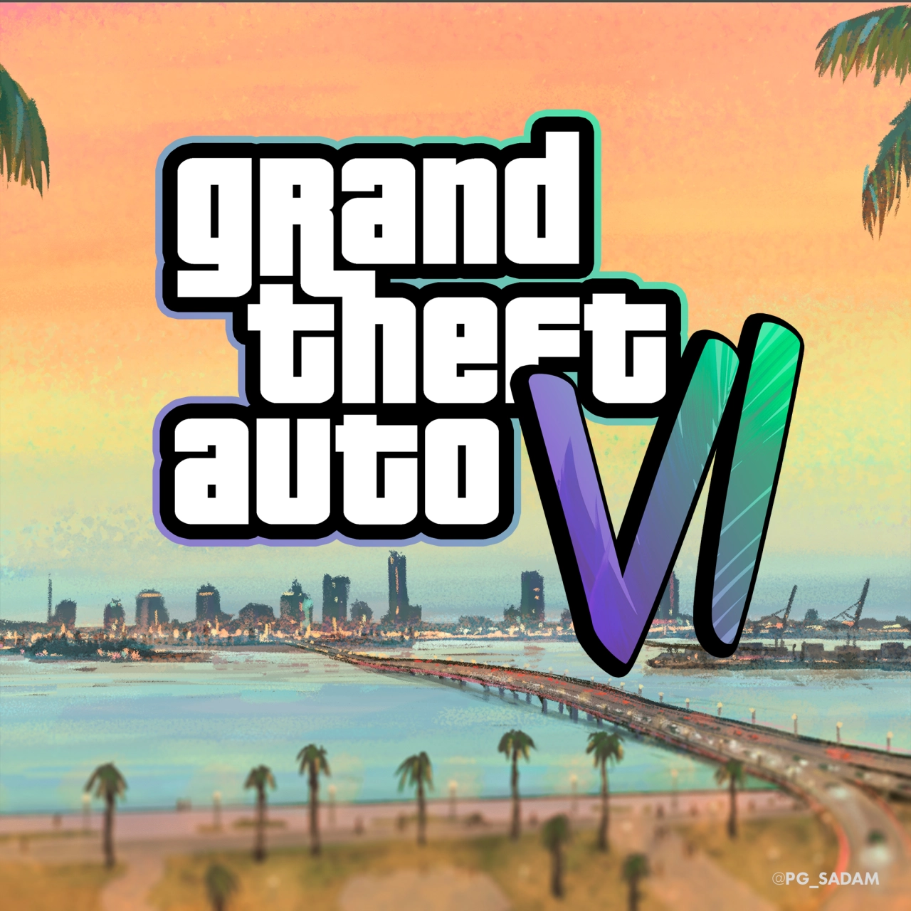 GTA VI Vice City Fan Artwork By PG SADAM GTAVice GTA VI Vice City Fan Artwork By PG SADAM GTAVice