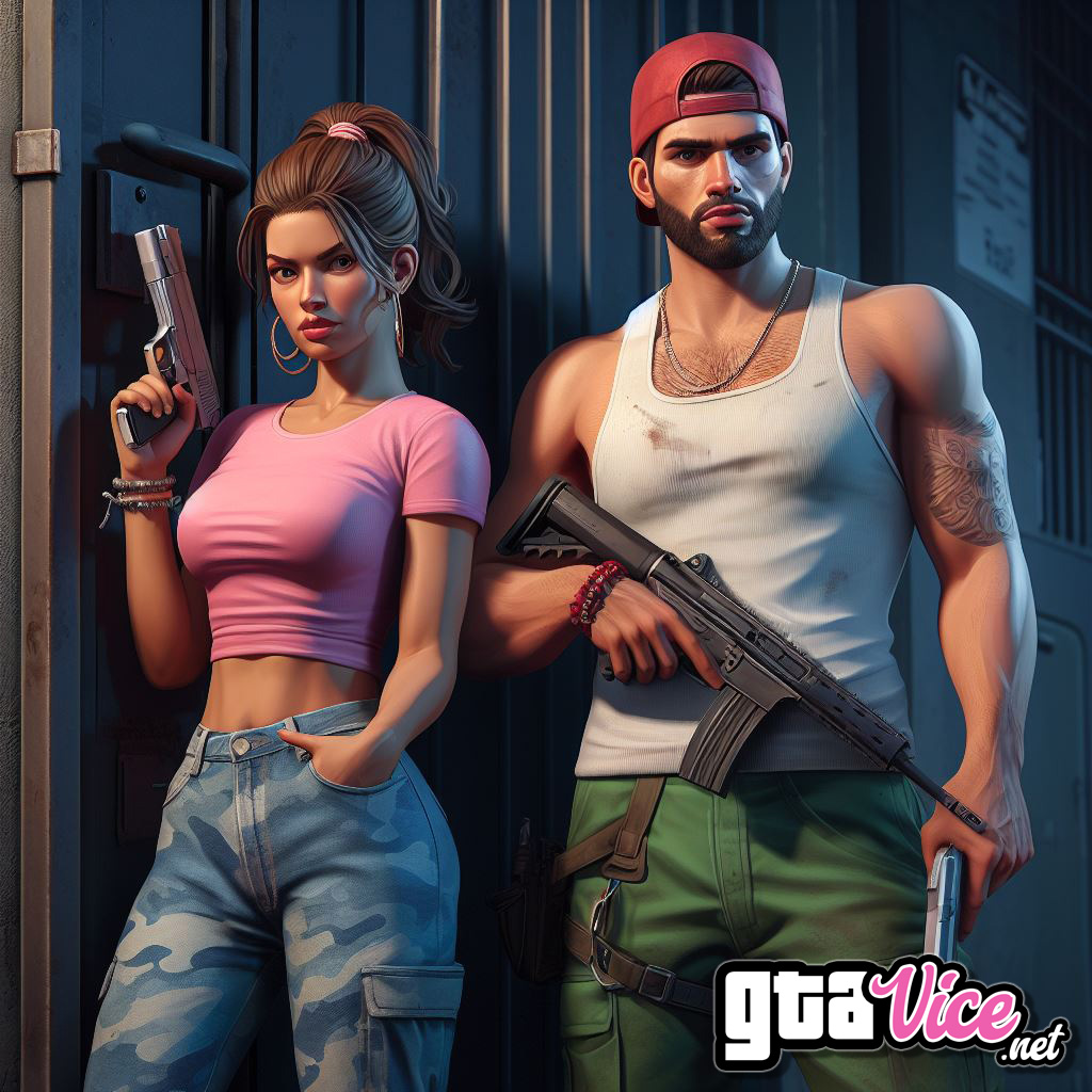 Lucia and Jason with Weapons Concept Art (AI Generated By Psy ... Lucia and Jason with Weapons Concept Art (AI Generated By Psy ...