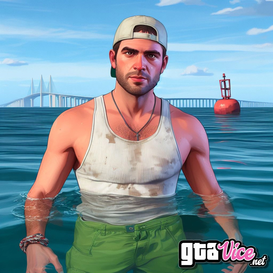 Jason Swimming Concept Art (AI Generated By Psy) - GTAVice.net