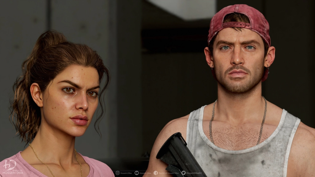GTA 6 Jason And Lucia 3D Model By Hossein Diba 1 - GTAVice.net