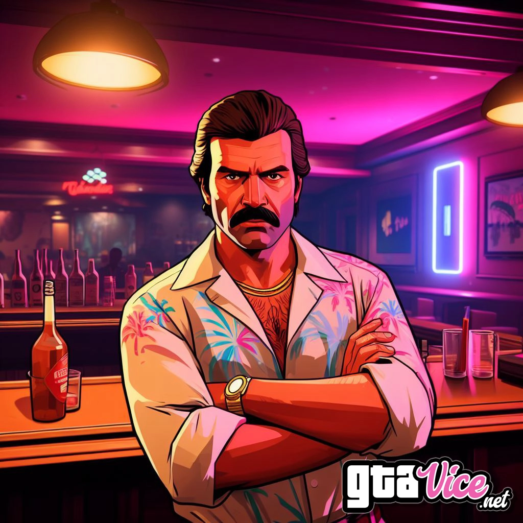 Bartender Concept Art (AI Generated By Psy) - GTAVice.net
