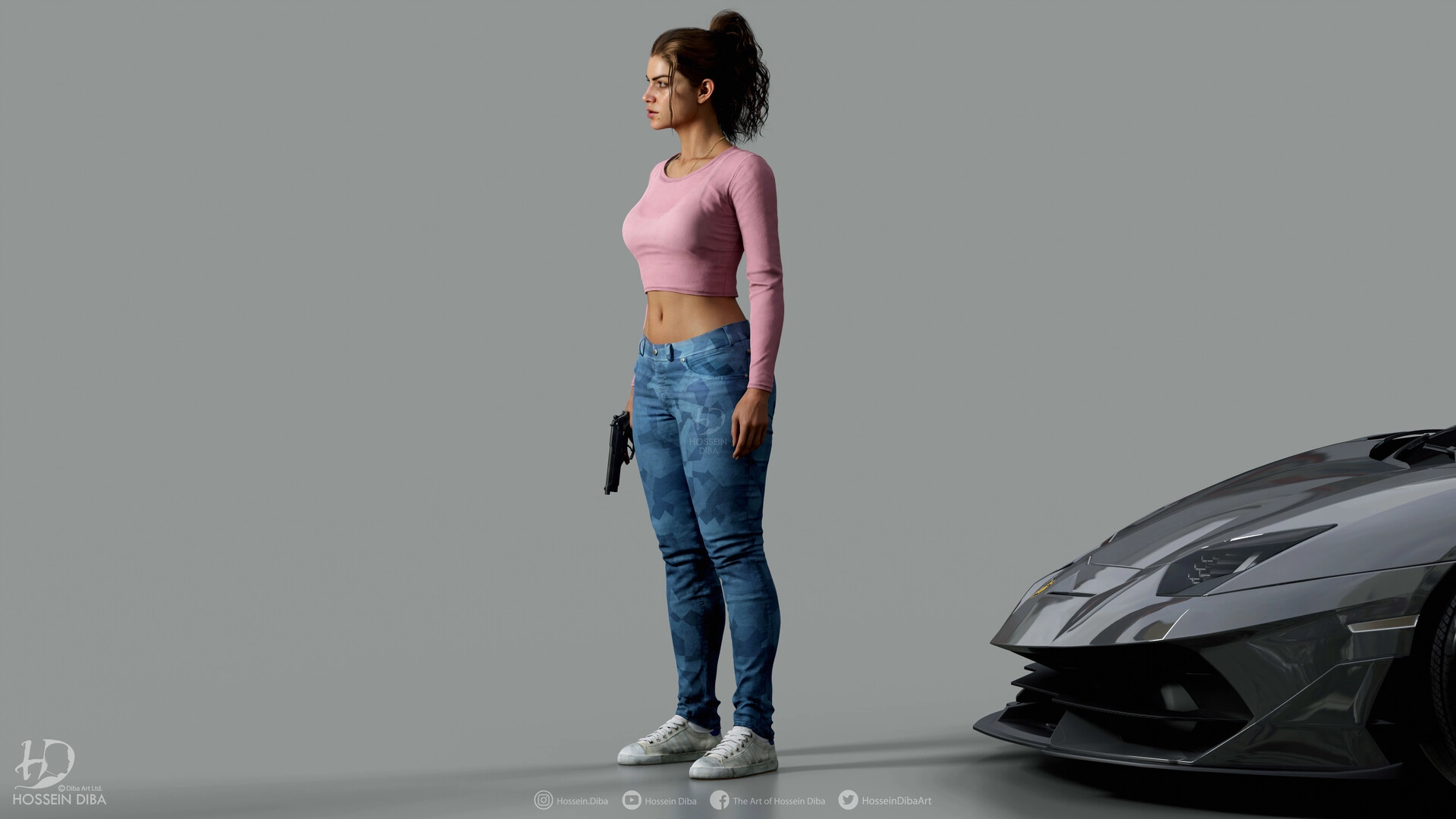 Creating Lucia - Hossein Diba's 3D Model of GTA 6's Female Protagonist ...
