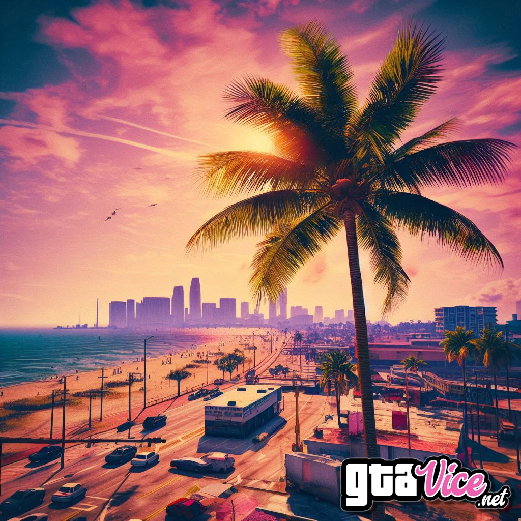 Sunny Day Palm Tree Concept Art (AI Generated By Psy) - GTAVice.net
