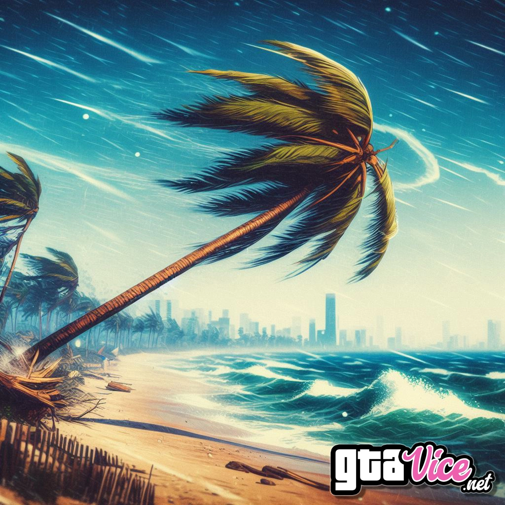 Beach Hurricane Concept Art (AI Generated By Psy) - GTAVice.net