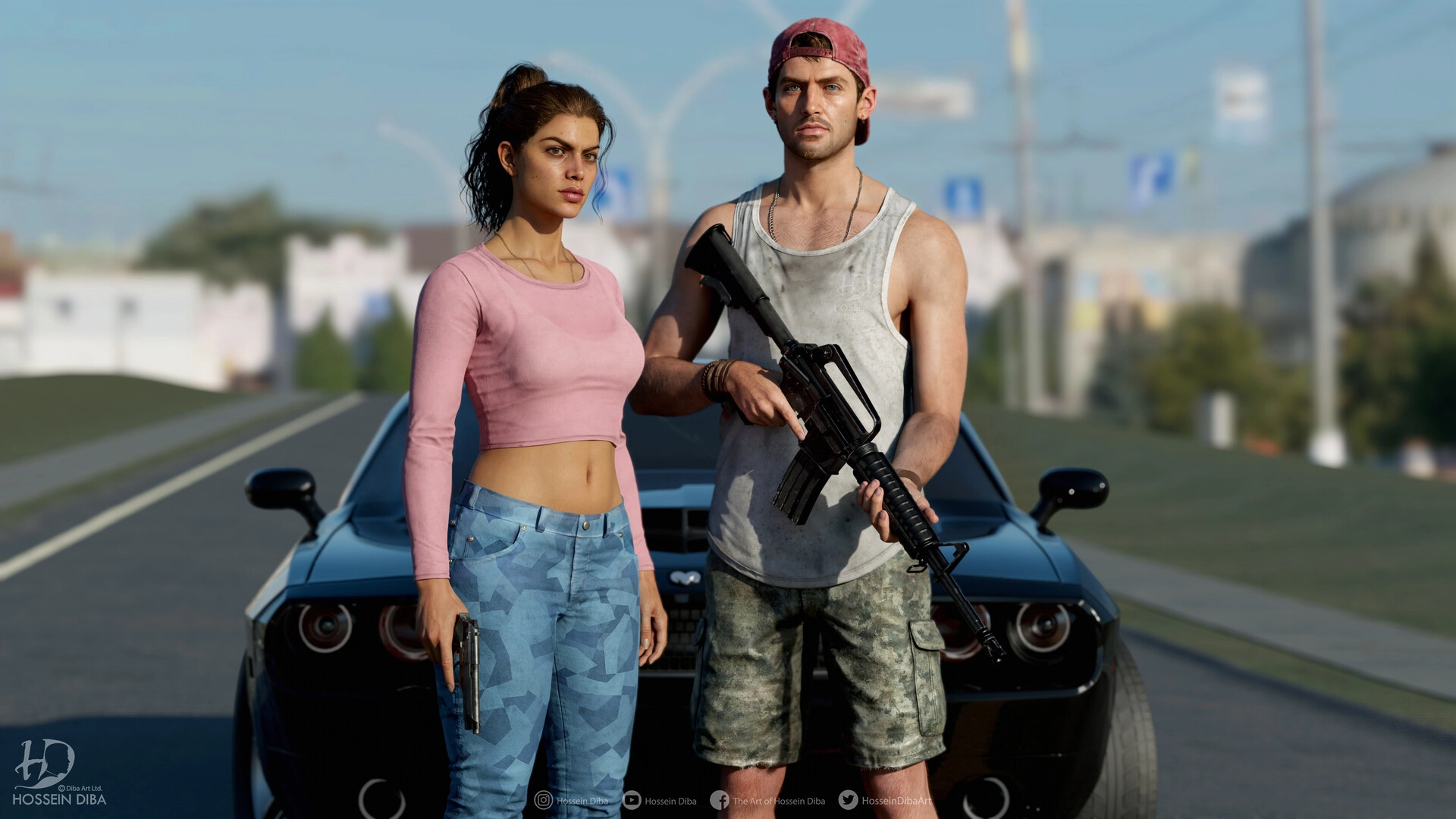 GTA 6 Jason And Lucia 3D Model By Hossein Diba 14 - GTAVice.net