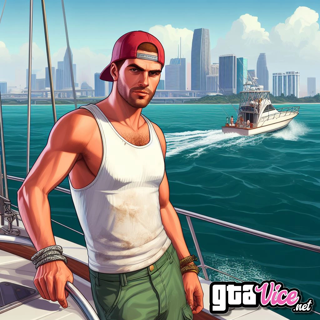 Jason on a yacht (AI Generated By Psy) - GTAVice.net