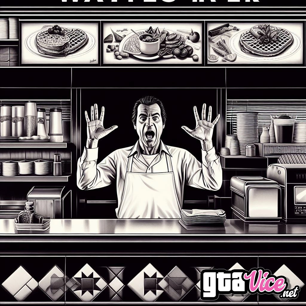 Waffle House Hold-Up Concept Art (AI Generated By Psy) - GTAVice.net